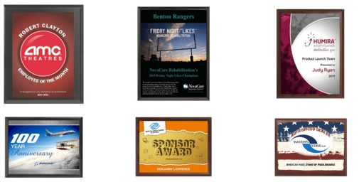 Plaques with Customizable Design: Full Color Value Plaques